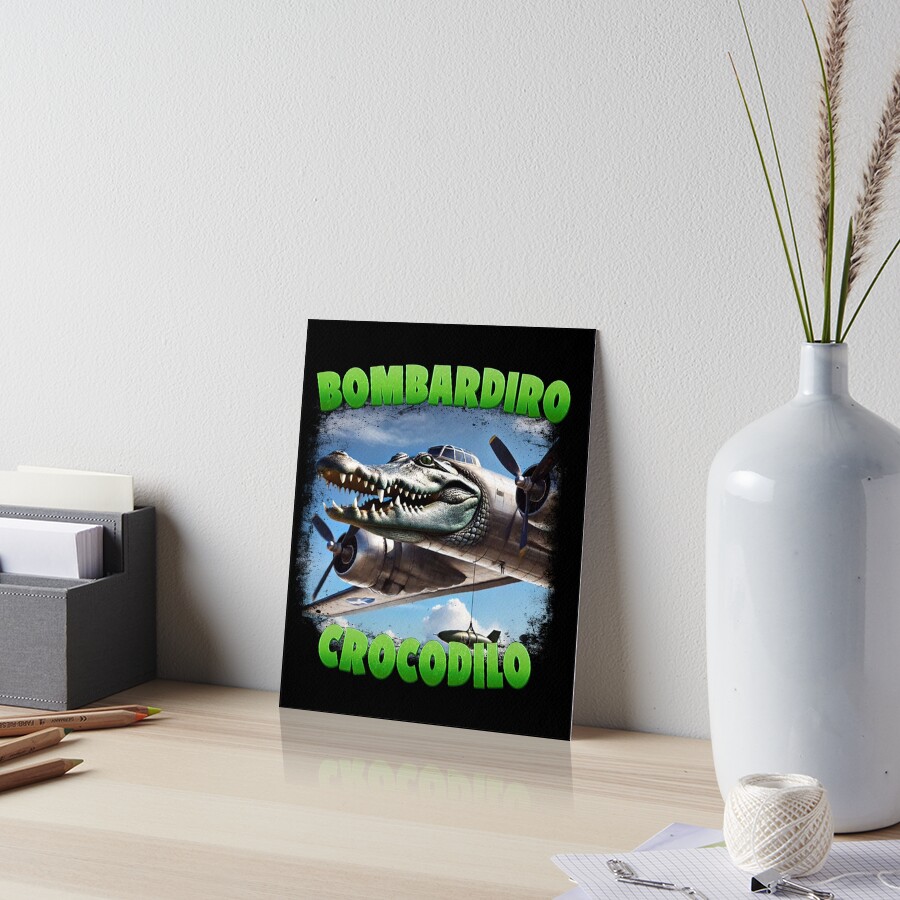 "Bombardiro Crocodilo – Italian Brainrot Icon" Poster for Sale by ...