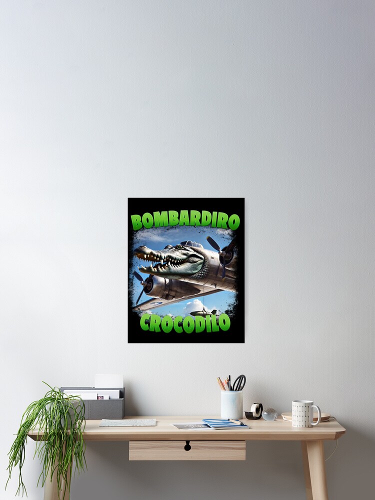 "Bombardiro Crocodilo – Italian Brainrot Icon" Poster for Sale by ...