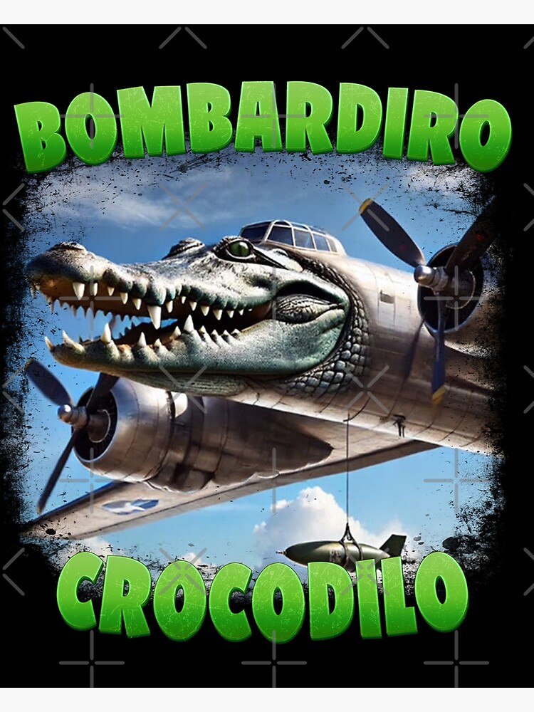"Bombardiro Crocodilo – Italian Brainrot Icon" Poster for Sale by ...