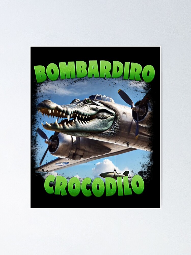 "Bombardiro Crocodilo – Italian Brainrot Icon" Poster for Sale by ...
