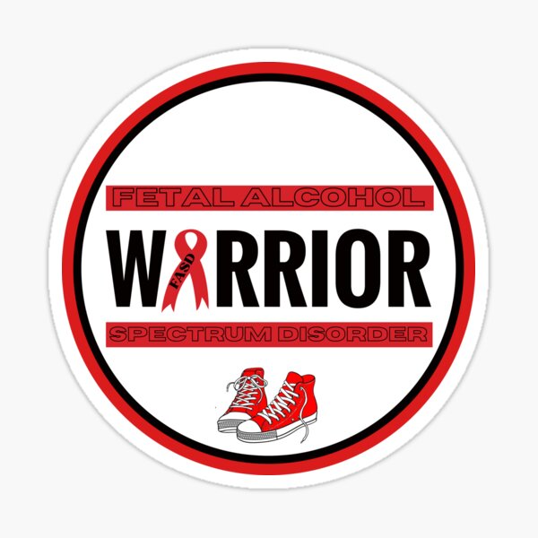 "FASD Red Shoes Ribbon" Sticker for Sale by oursacredbreath | Redbubble