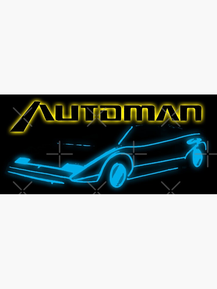 "AUTOMAN TV SERIES LAMBORGHINI" Poster by ThrowbackMotors | Redbubble