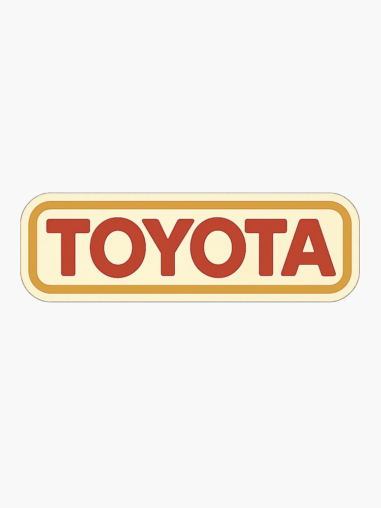 "Vintage Toyota" Sticker for Sale by warkos | Redbubble