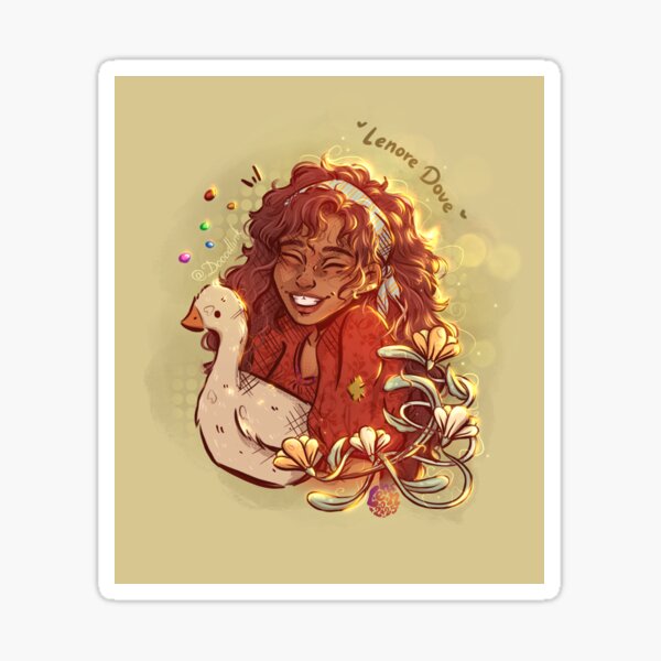 "Lenore Dove print" Sticker for Sale by DoodlingLenn | Redbubble
