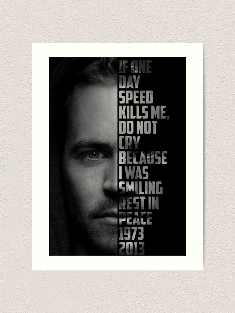 "Paul Walker Text Portrait" Art Print for Sale by IneffableDeslgn ...