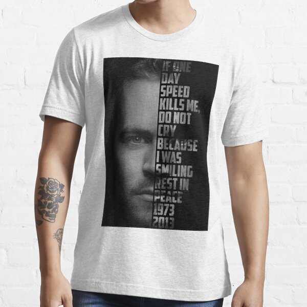 "Paul Walker Text Portrait" T-shirt for Sale by IneffableDeslgn ...
