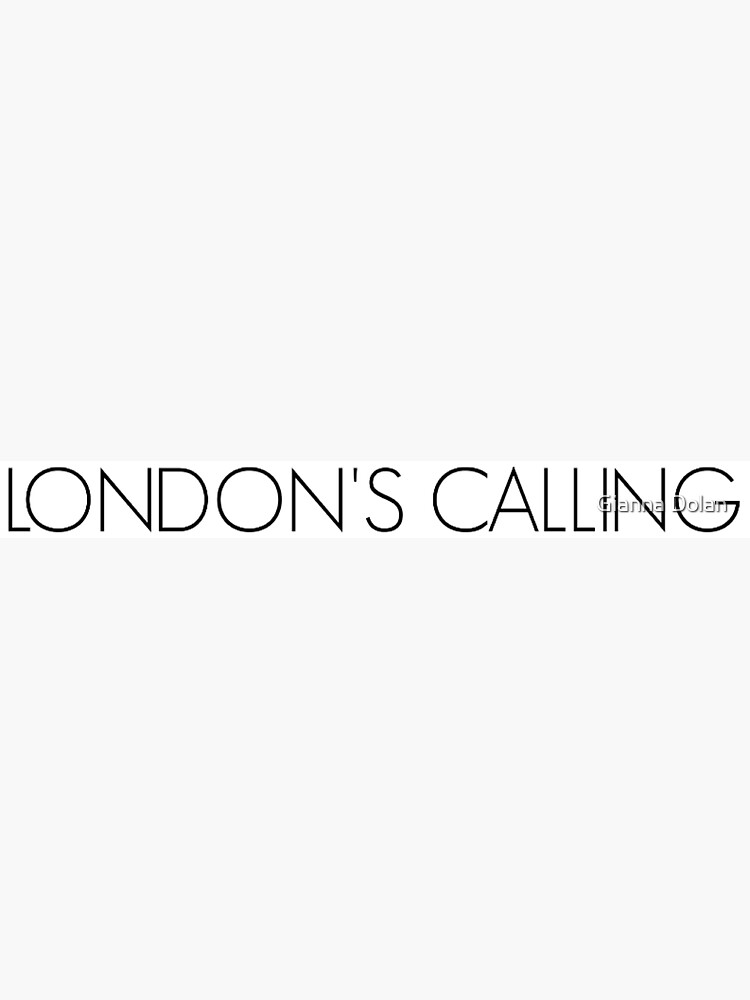 "Londons Calling" Sticker by artmogi | Redbubble