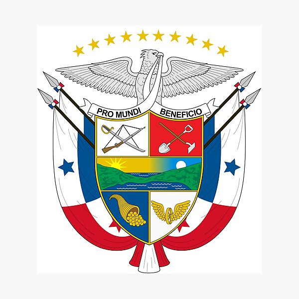 "Coat of Arms of Panama" Photographic Print by PZAndrews | Redbubble