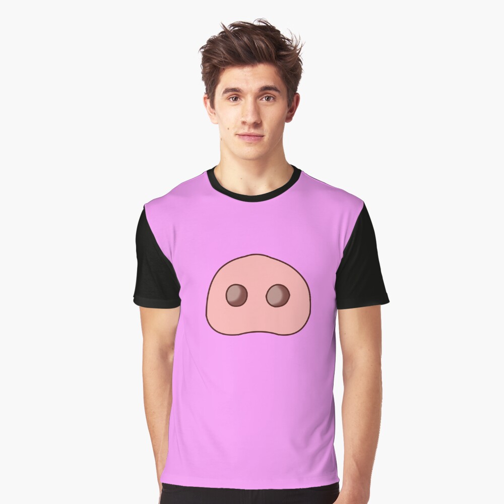 "pink pig nose" Sticker for Sale by ZiphGames | Redbubble
