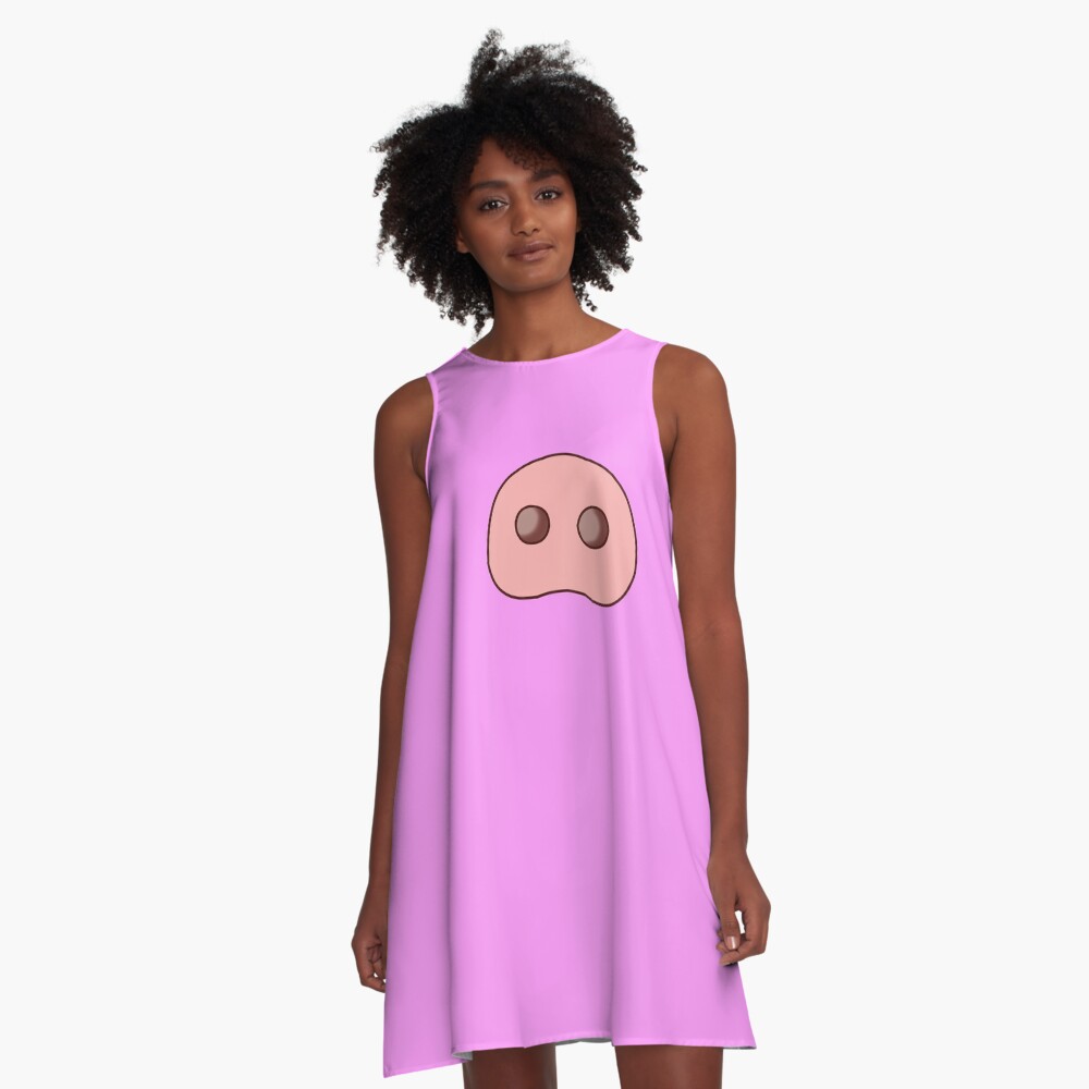 "pink pig nose" Sticker for Sale by ZiphGames | Redbubble