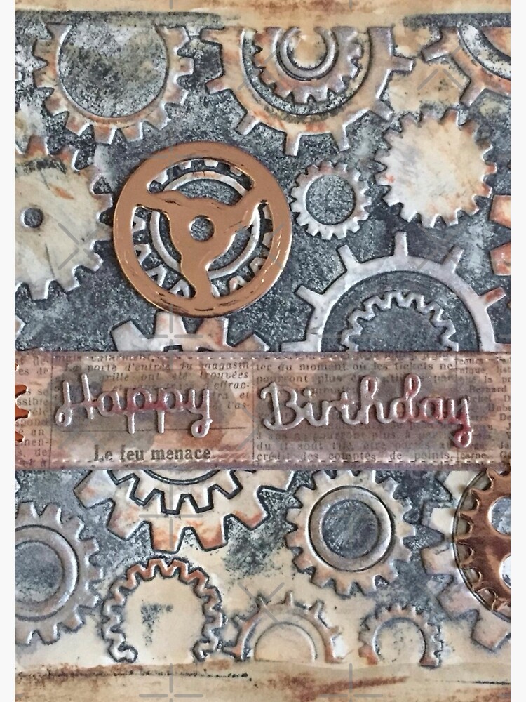 "Steampunk happy birthday" Greeting Card for Sale by katbull560 | Redbubble