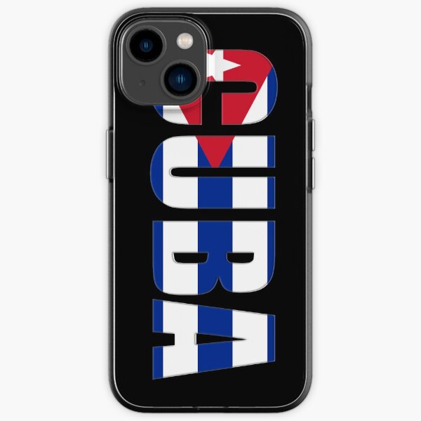 "Awesome Cuba with Cuban Flag Letters T-Shirt" iPhone Case for Sale by ...