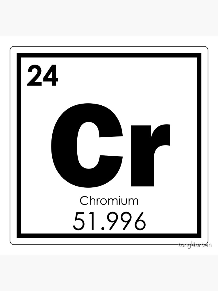 "Chromium chemical element" Poster for Sale by tony4urban | Redbubble