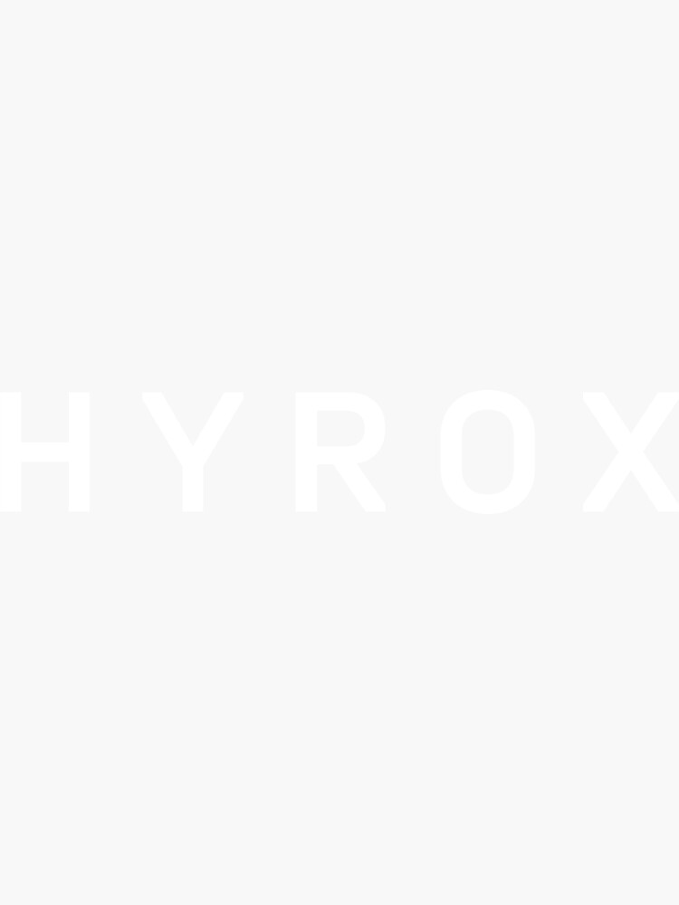 "Hyrox fitness hybrid race" Sticker for Sale by gossalex | Redbubble