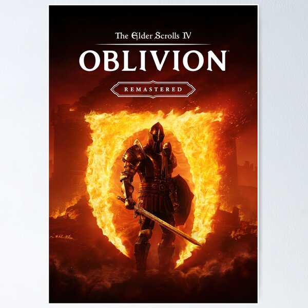 "oblivion remastered art " Poster for Sale by saintarts | Redbubble