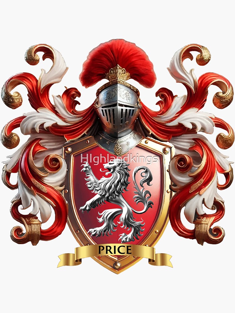 "Price Family Crest | Noble Heritage and Historic Coat of Arms Symbol ...