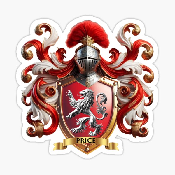 "Price Family Crest | Noble Heritage and Historic Coat of Arms Symbol ...