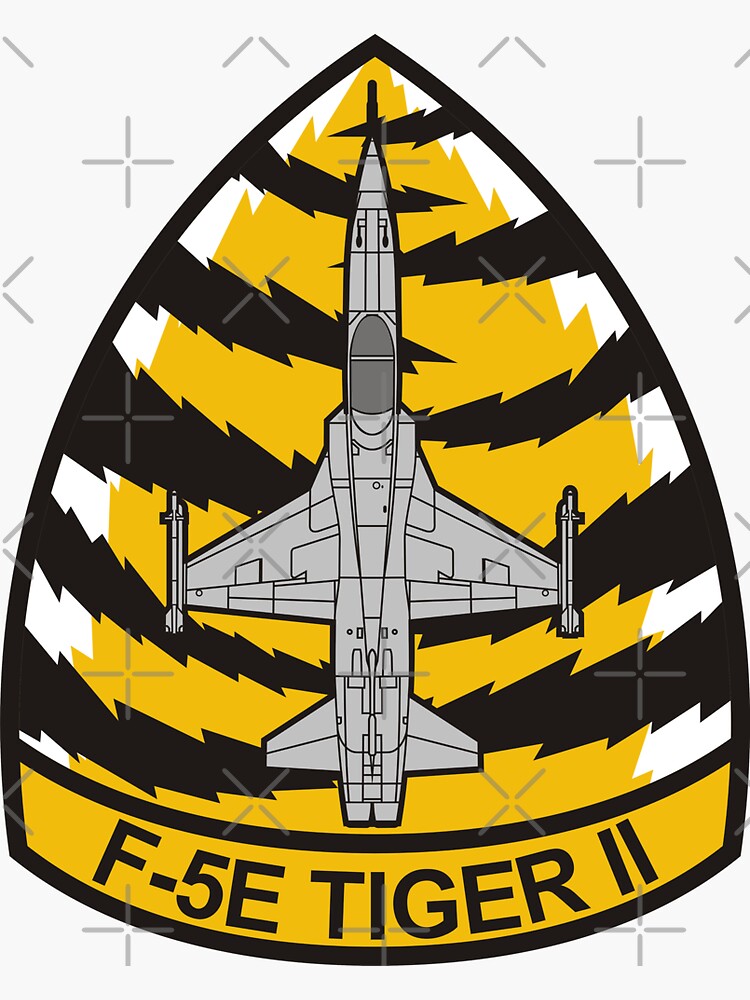 "F-5E Tiger II" Sticker by MBK13 | Redbubble