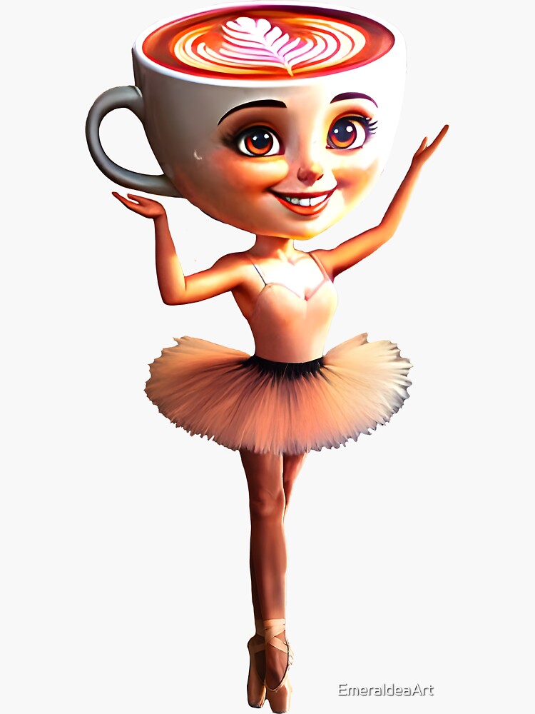 "Ballerina Cappucina cutout - beautiful female ballet dancer cup ...