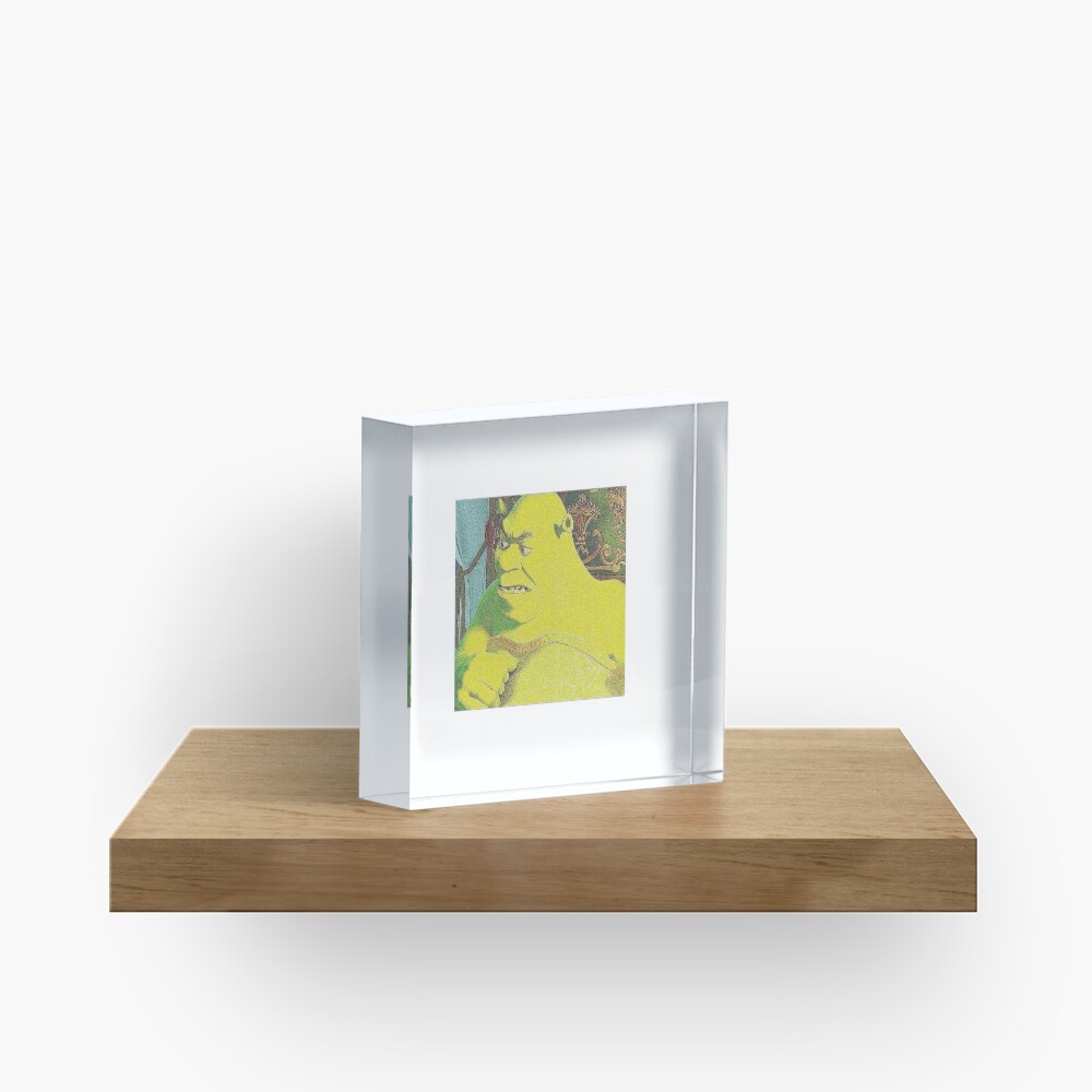 "Deep Fried Shrek" Acrylic Block for Sale by OtterPoppy | Redbubble