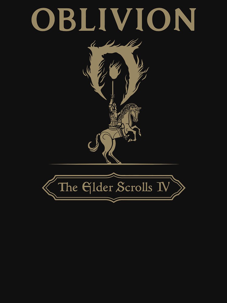 "Elder Scrolls Oblivion Fan Logo" Essential T-Shirt for Sale by ThomasKadmon | Redbubble