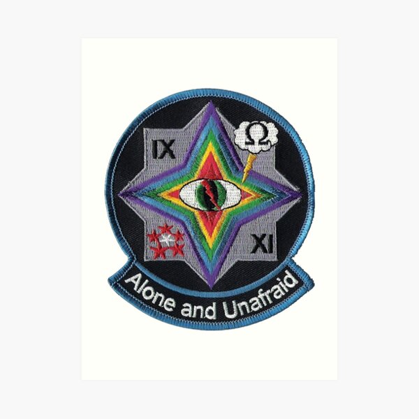 "Alone and Unafraid UAV Program Logo" Art Print for Sale by Quatrosales ...