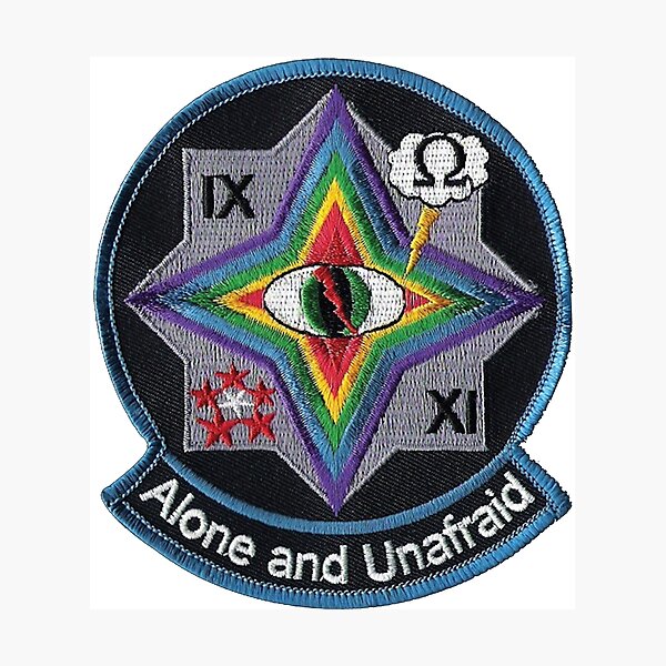 "Alone and Unafraid UAV Program Logo" Photographic Print for Sale by ...