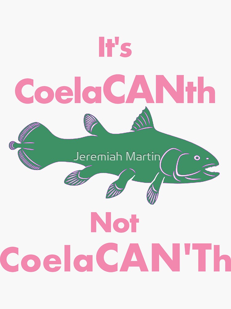 "Coelacanth " Sticker by jeremiahm08 | Redbubble
