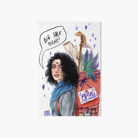 "Merchant Witch Watercolor Illustration" Art Board Print for Sale by ...