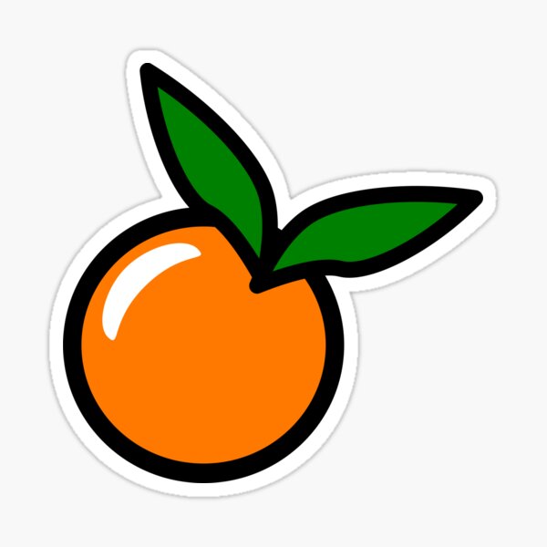 "Orange Fruit" Sticker for Sale by Reethes | Redbubble