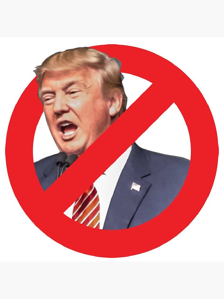 "no trump" Sticker for Sale by Marciedele | Redbubble