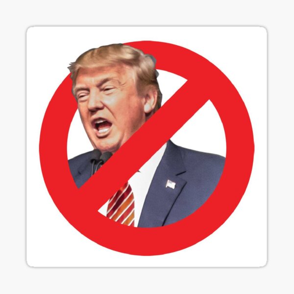 "no trump" Sticker for Sale by Marciedele | Redbubble