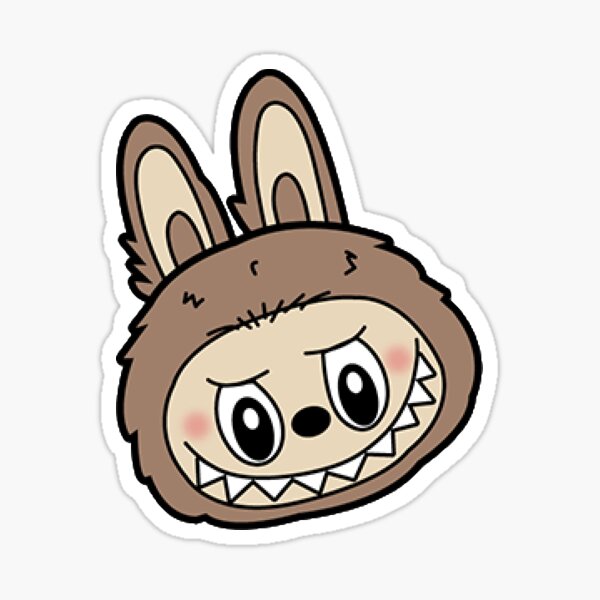 "Brown Labubu: The Monsters" Sticker for Sale by lilynguyen2000 | Redbubble