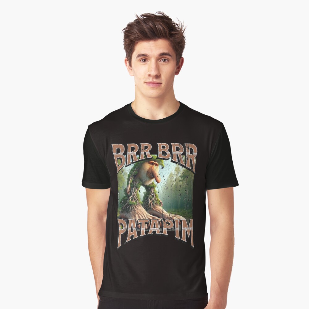 "Brr Brr Patapim Funny Italian Brainrot Meme Oversized " Poster for ...