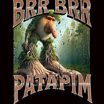 "Brr Brr Patapim Funny Italian Brainrot Meme Oversized " Poster for ...