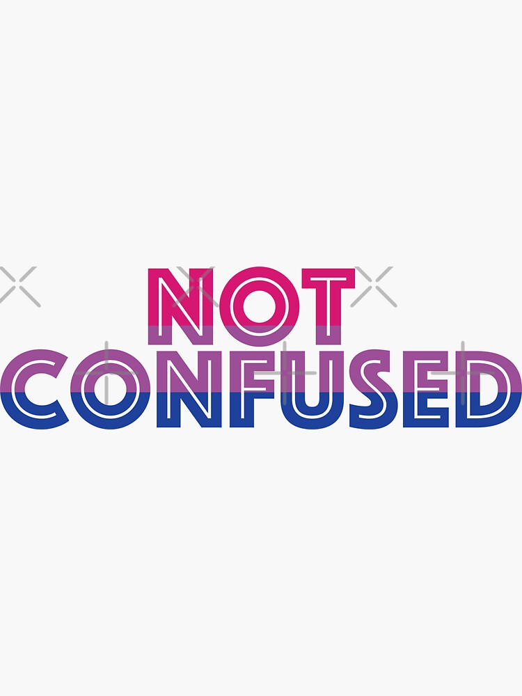"Not Confused!" Sticker by Lightfield | Redbubble