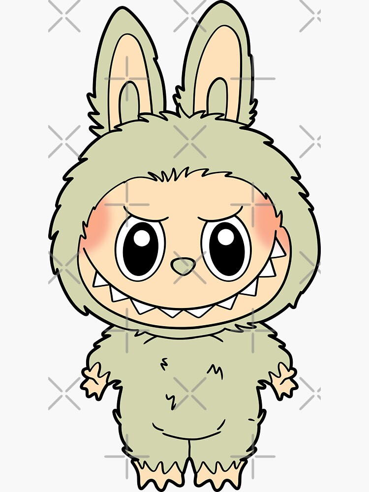 Pegatina for Sale con la obra «Uva verde labubu» de Diyanggostyle ...