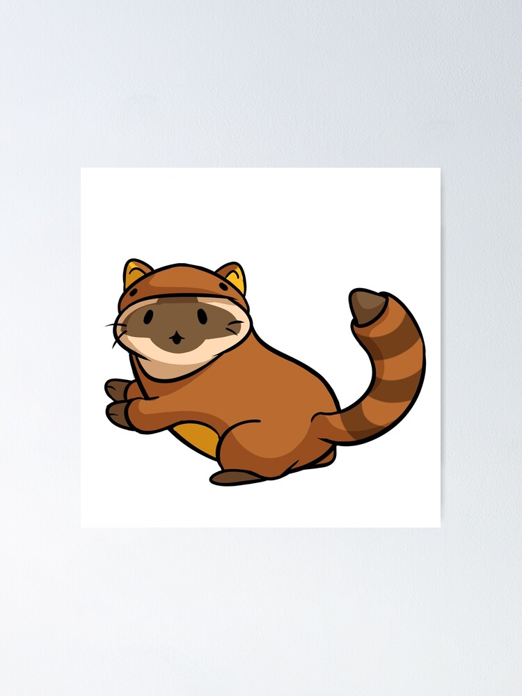 "Definitely a Tanuki" Poster by Kaivris | Redbubble