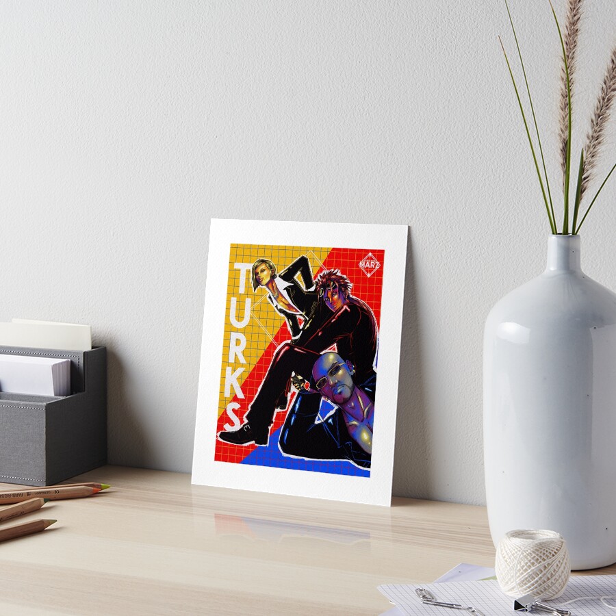 "Tri-Colored Turks Elena, Reno, and Rude FFVII" Sticker for Sale by ...