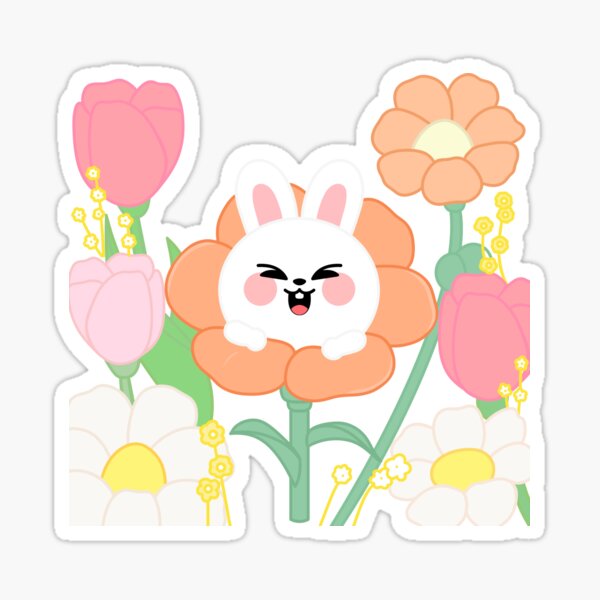 "SKZOO Leebit - Flowers" Sticker for Sale by 0627june | Redbubble