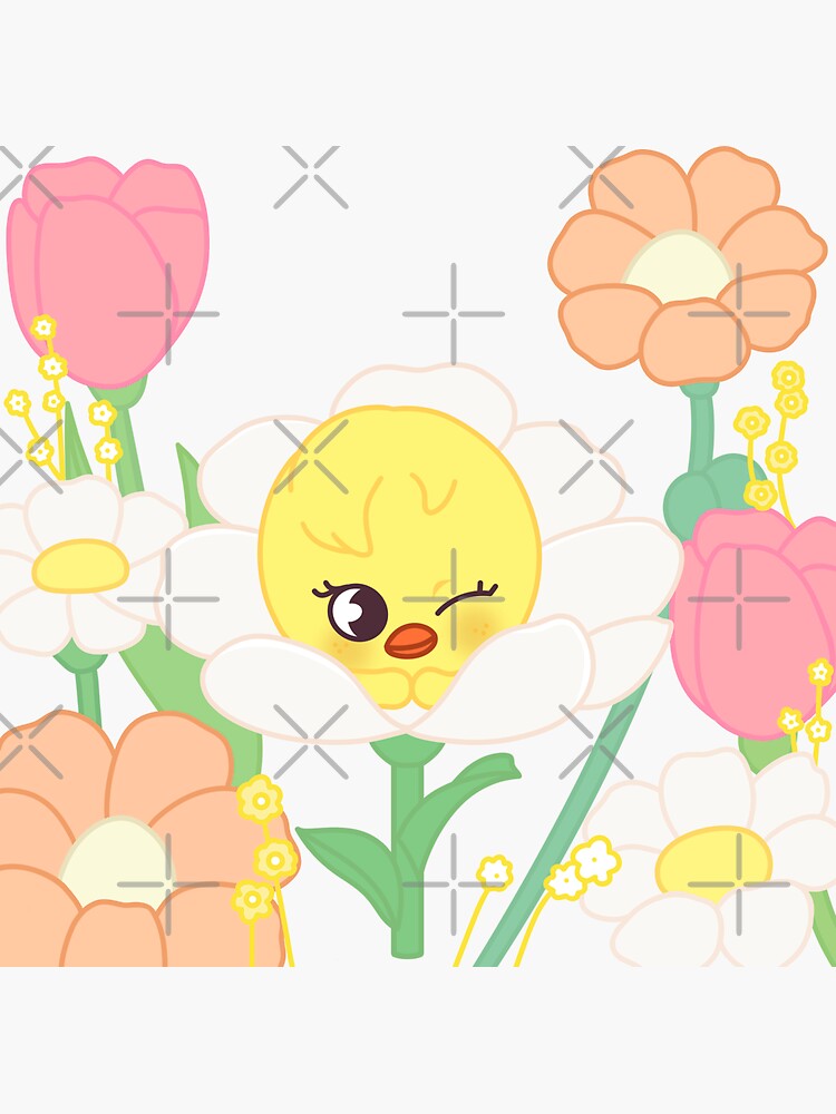 "SKZOO BbokAri - Flowers" Sticker for Sale by 0627june | Redbubble