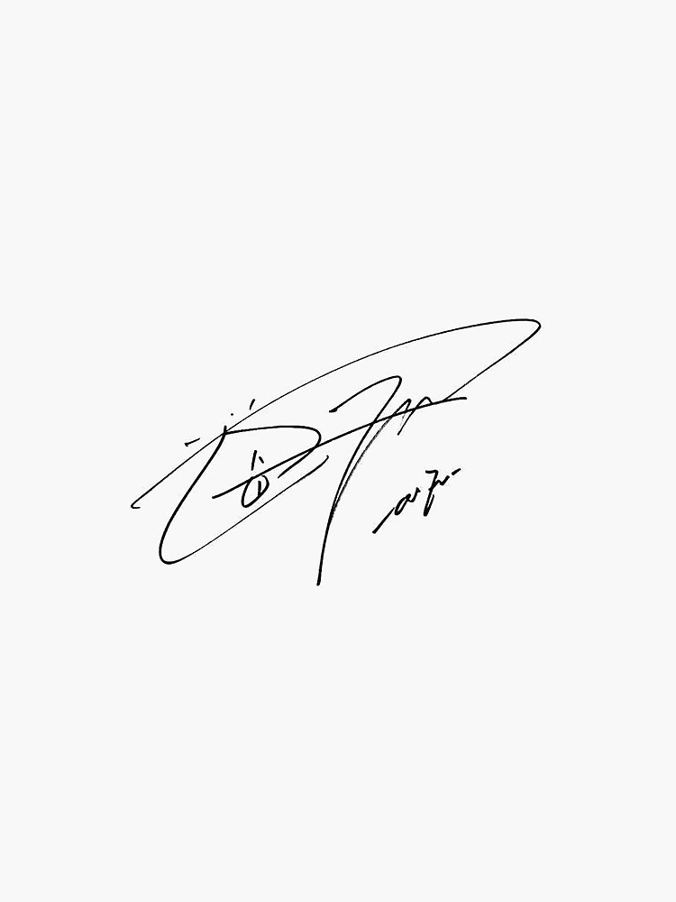"SHINee Onew Signature" Sticker for Sale by musicalsamurai | Redbubble