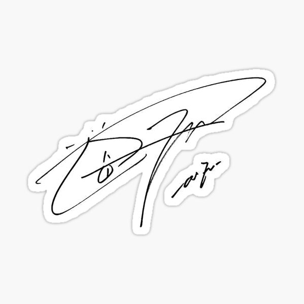 "SHINee Onew Signature" Sticker for Sale by musicalsamurai | Redbubble