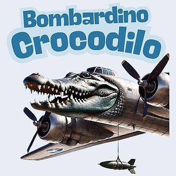 "bombardino crocodilo italian brain rot anomaly" Sticker for Sale by ...