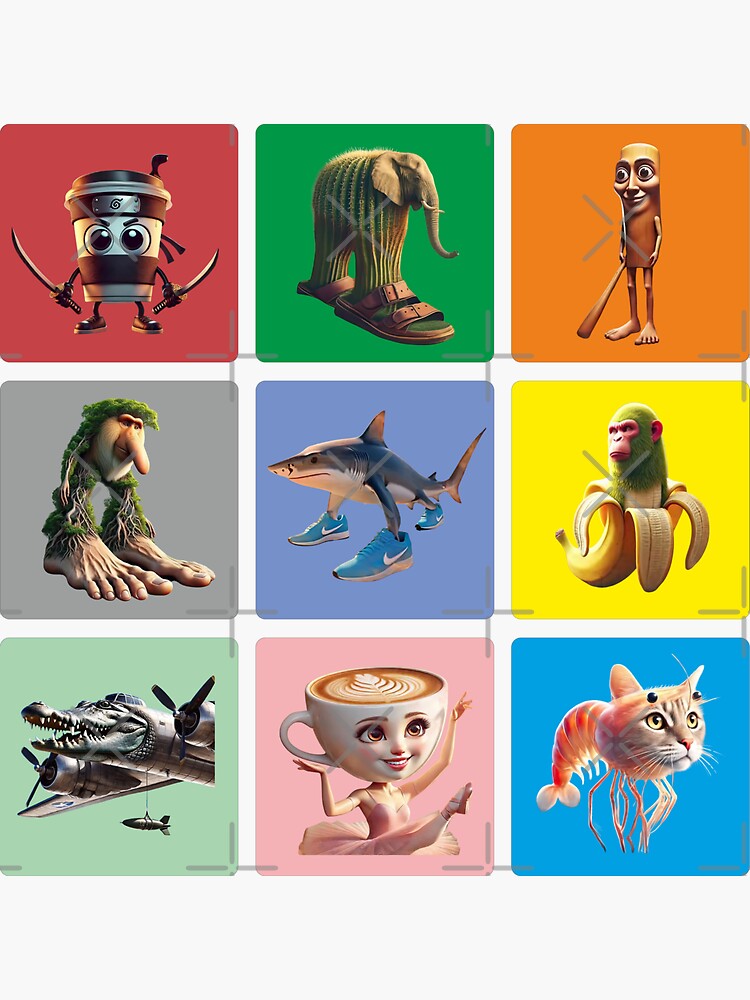 "italian brain rot anomaly" Sticker for Sale by digilabs | Redbubble