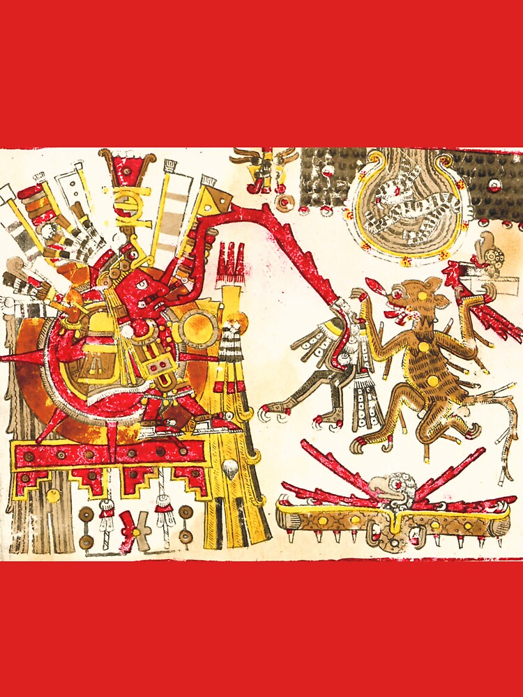 Camiseta «Dios del sol azteca Tonatiuh Print» de bragova | Redbubble