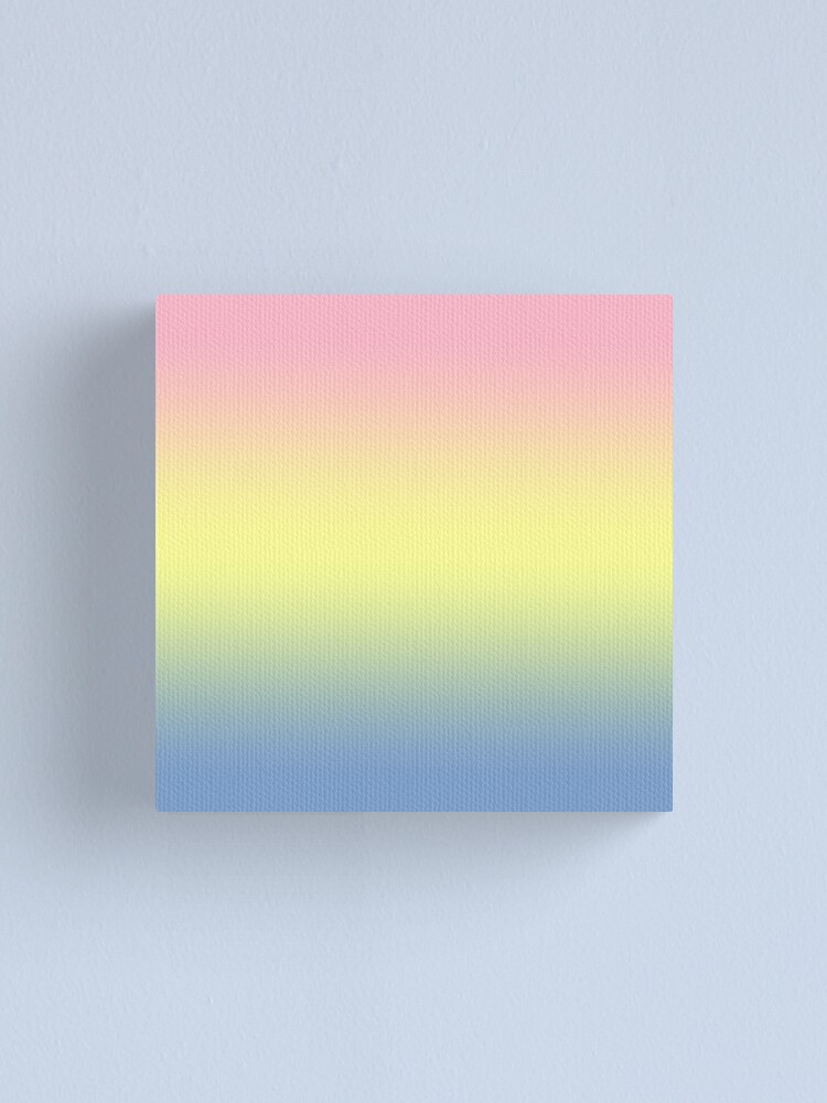 "Pastel Pride: Pan Flag" Canvas Print for Sale by xDarkHikarix | Redbubble