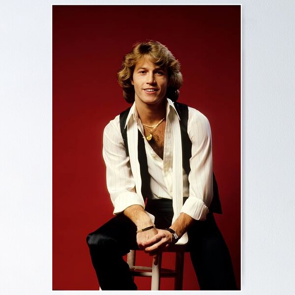 "Andy Gibb" Poster for Sale by sarzerdesigns | Redbubble