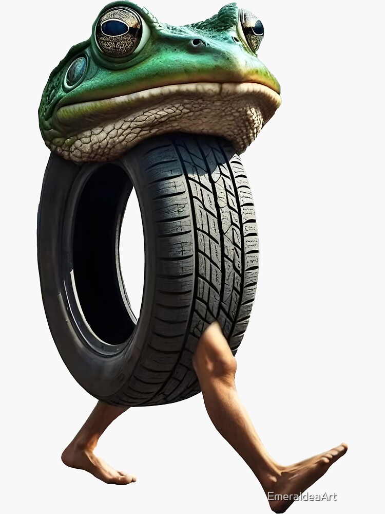 "Boneca Ambalabu — CUTOUT of hybrid of frog, tire, and human legs ...