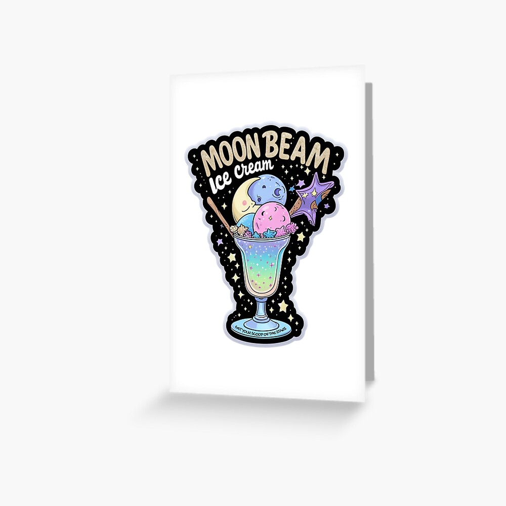 "BENSON BOONE MOONBEAM ICE CREAM" Sticker for Sale by CapysCreations ...